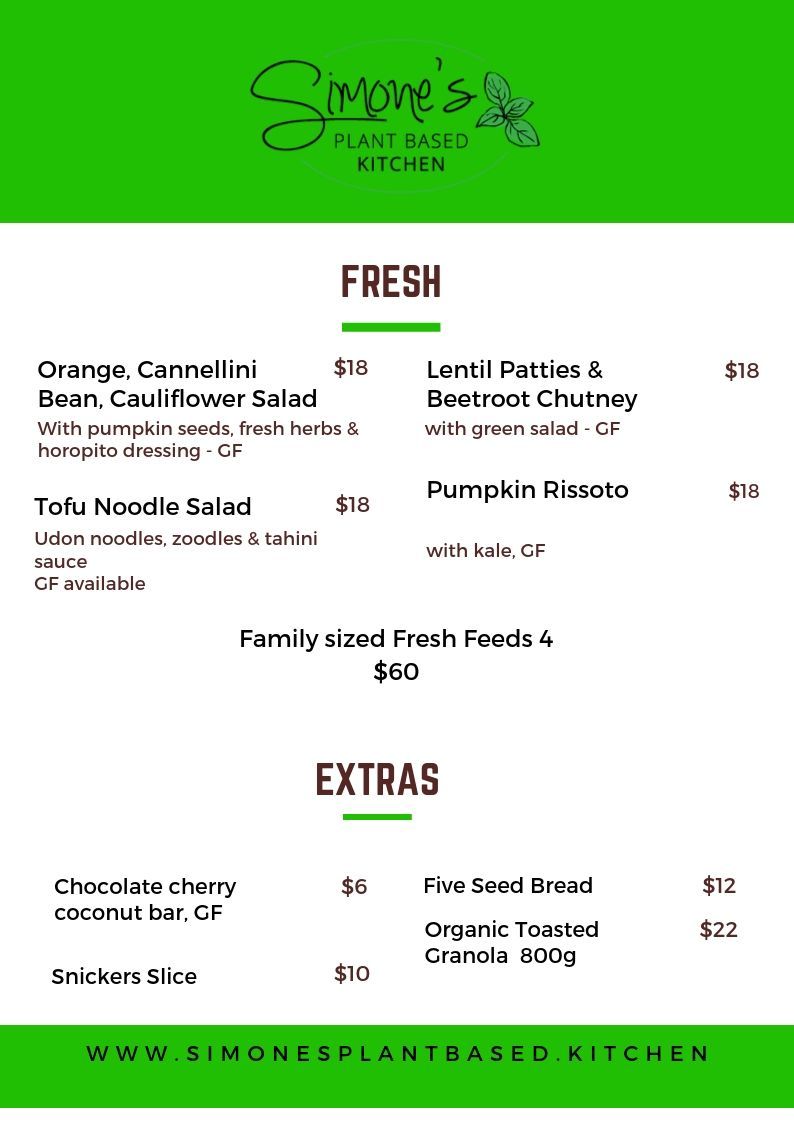 Ready Meal Delivery Menu – Wellness Solutions Taranaki